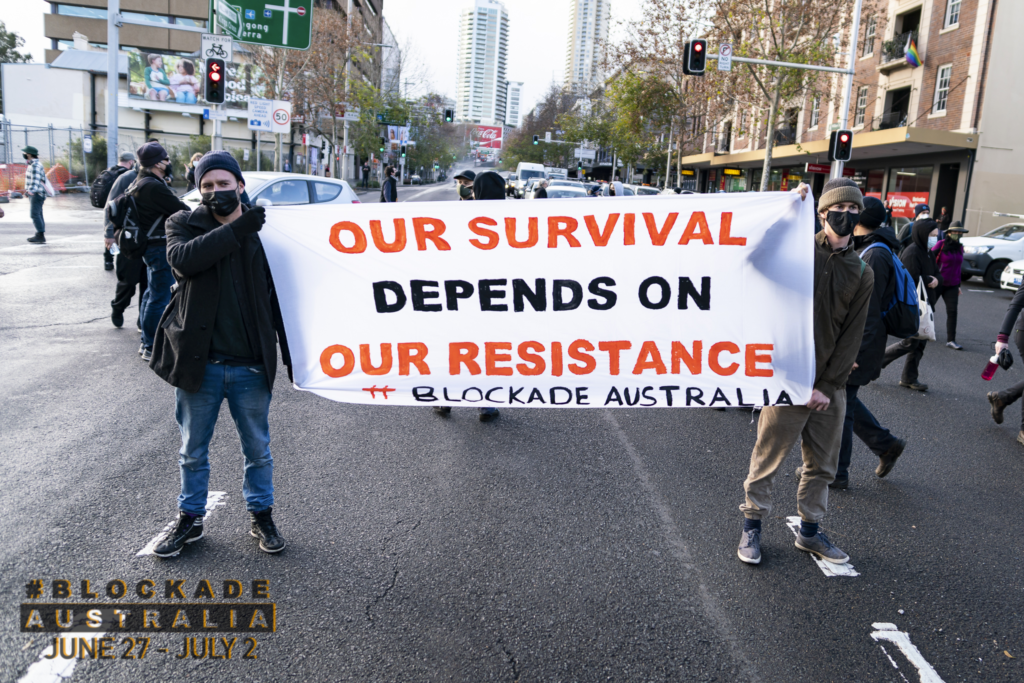 Swarms take to the streets on Day two of distruption - Blockade Australia