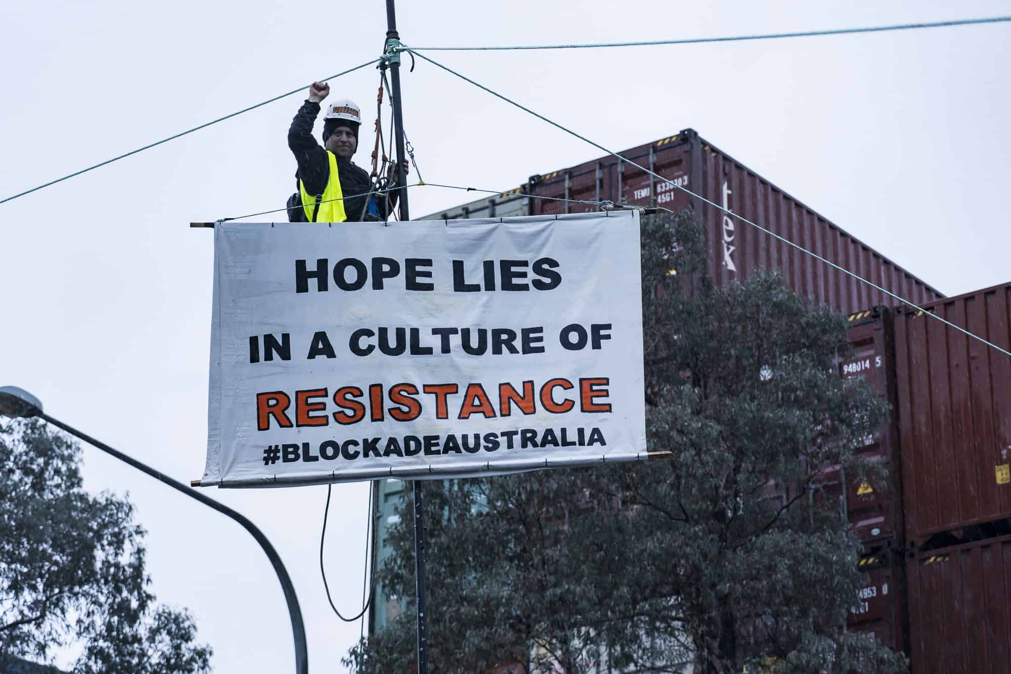 Melbourne Port Shut Down by Blockade Australia. - Blockade Australia