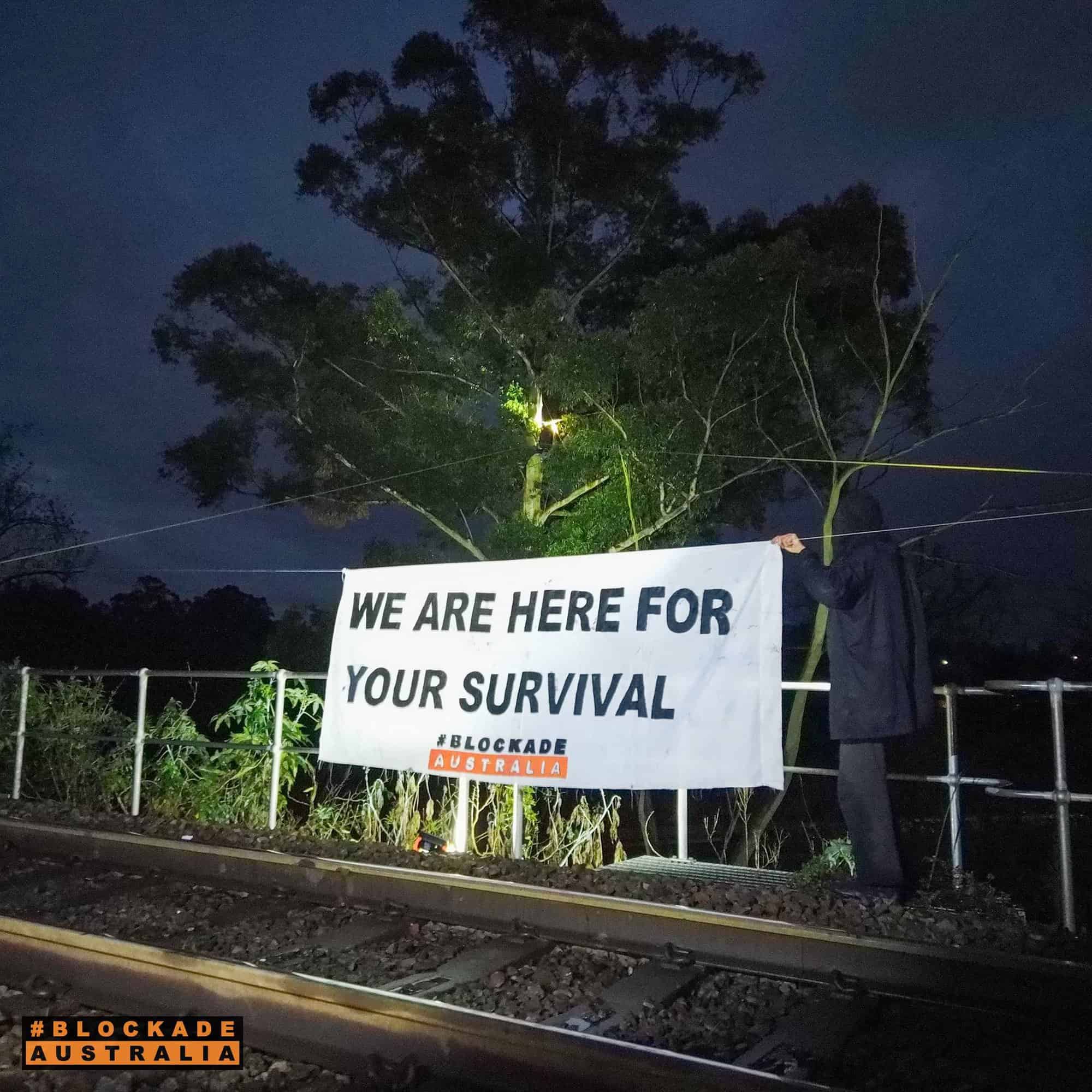 DAY 8: WE ARE HERE FOR YOUR SURVIVAL - Blockade Australia